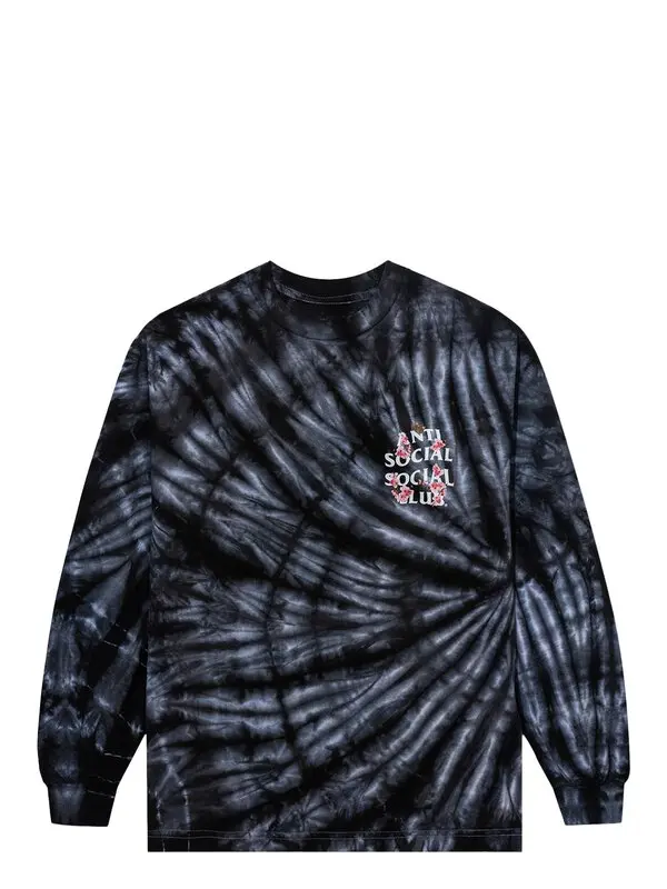 ANTI SOCIAL SOCIAL CLUB Kkoch Wifi Tie Dye Long-sleeve - Black