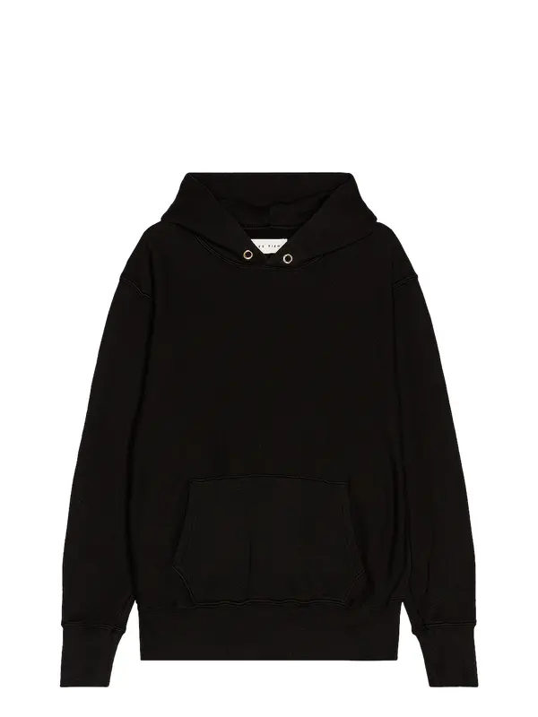 LES TIEN Cropped Hoodie - Black