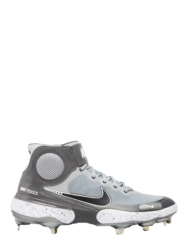 Nike Alpha Huarache Elite 3 Mid Cleats - Grey