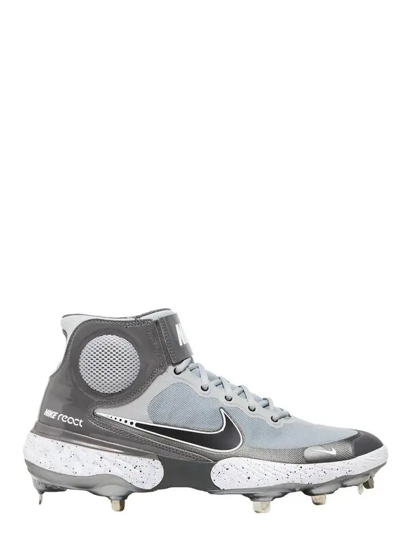 Nike Alpha Huarache Elite 3 Mid Cleats - Grey