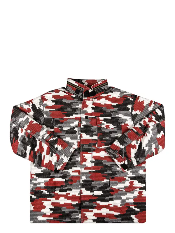 Supreme Logo Camo M-65 Jacket - Red