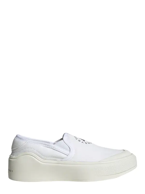 Adidas By Stella Mccartney Court Slip-on Sneakers - White