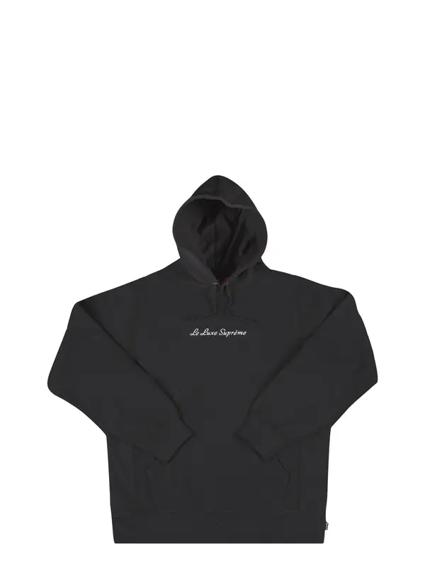 Supreme Le Luxe Hooded Sweatshirt - Black