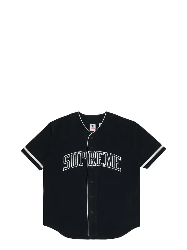 Supreme X Timberland Baseball Jersey - Black