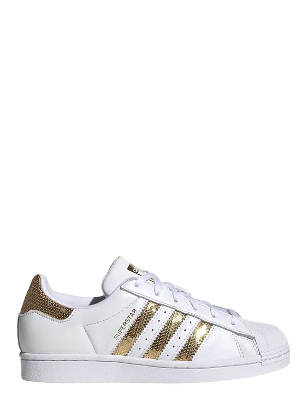 Adidas Superstar Sequined Sneakers - White