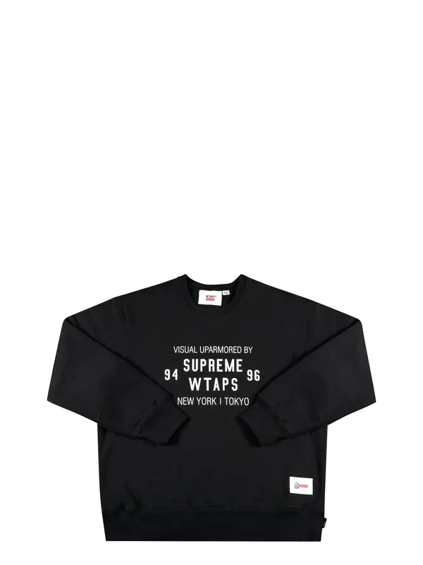 Supreme X Wtaps Crewneck - Black