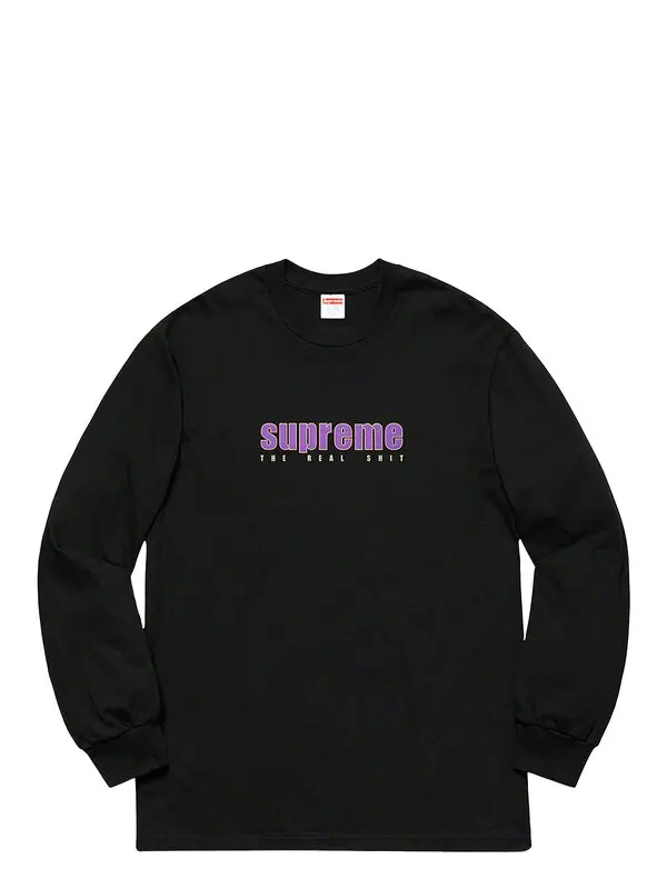 Supreme The Real Shit Long-sleeve Tee - Black