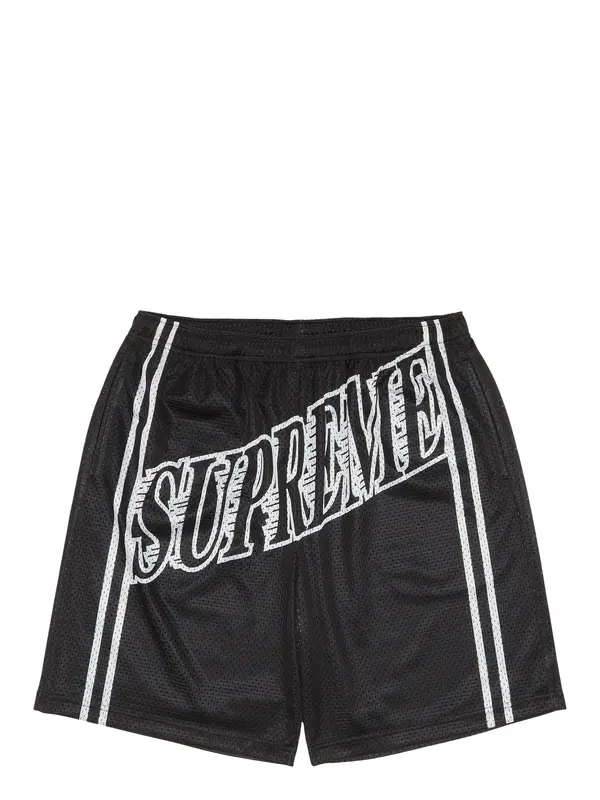 Supreme Slap Shot Baggy Mesh Shorts - Black