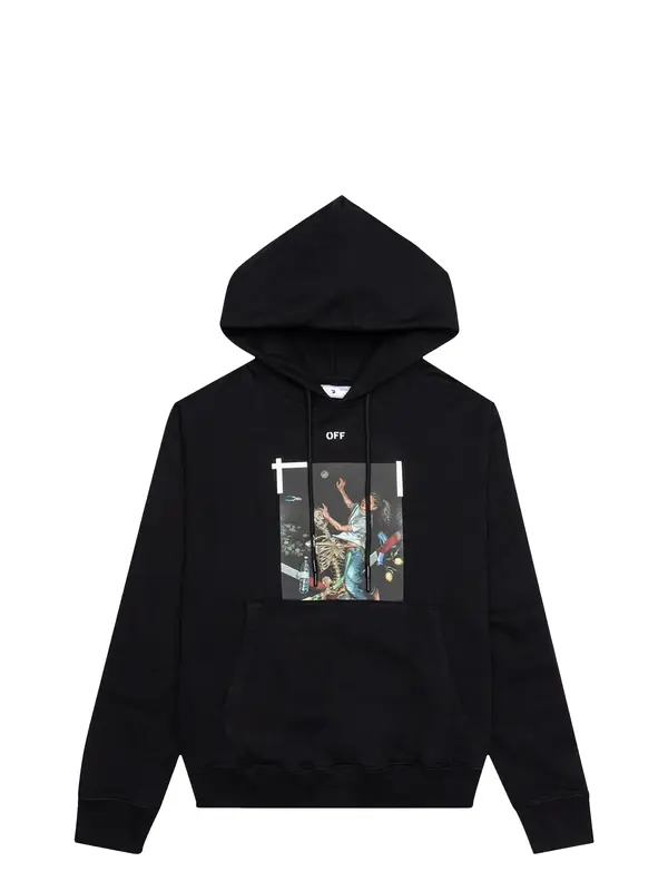 Off-White Pascal Print Slim Hoodie - Black