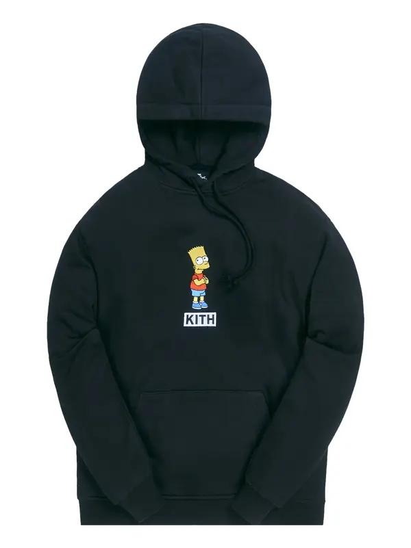 Kith For The Simpsons Bart Logo Hoodie - Black