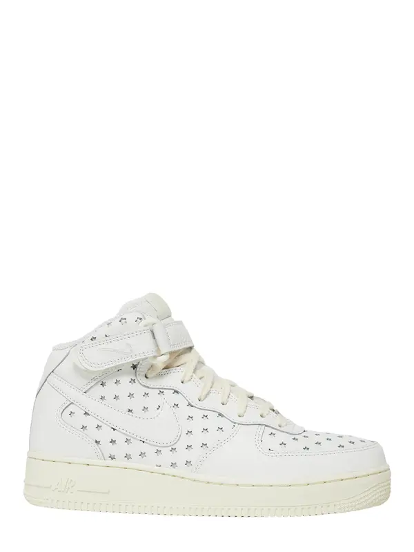 Nike Air Force 1 Mid Cut Out Stars Sneakers - White