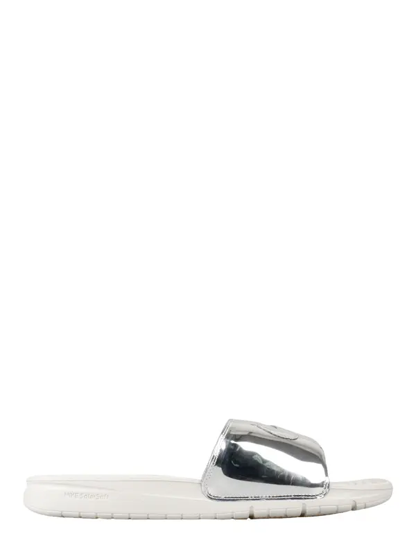 Nike Benassi Solarsoft Slides - Silver