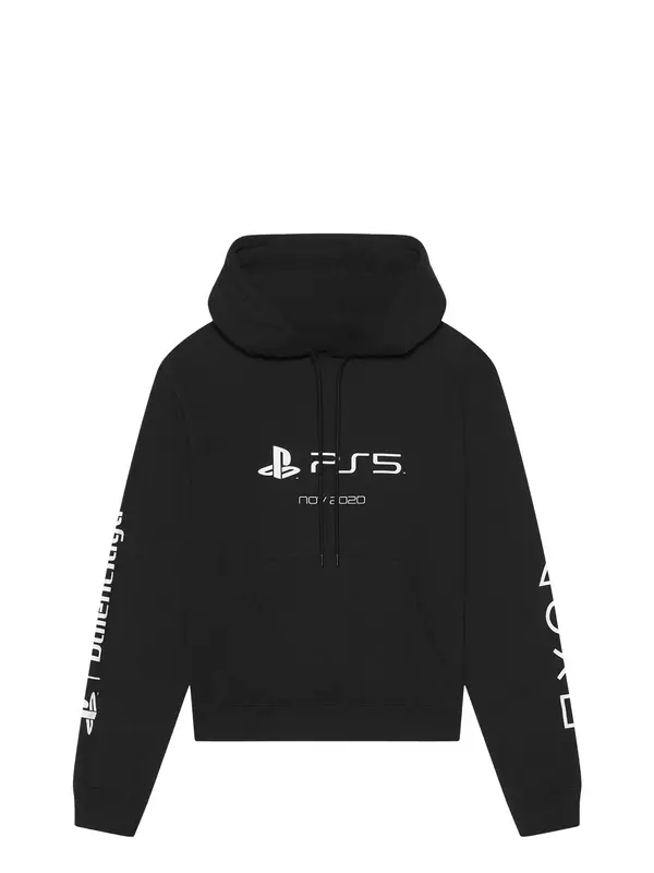 Balenciaga Playstation Shrunk Hoodie - Black