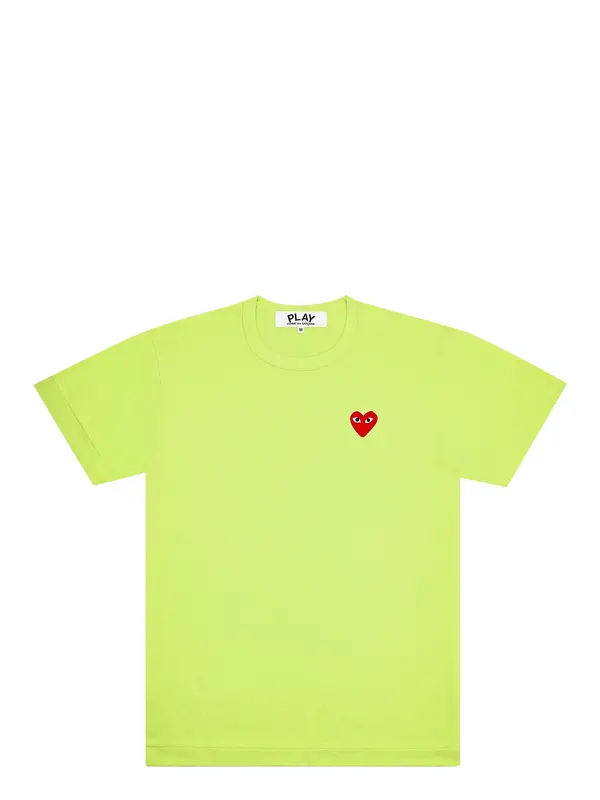 Play Comme Des Garcon Pastelle Emblem T-shirt - Green