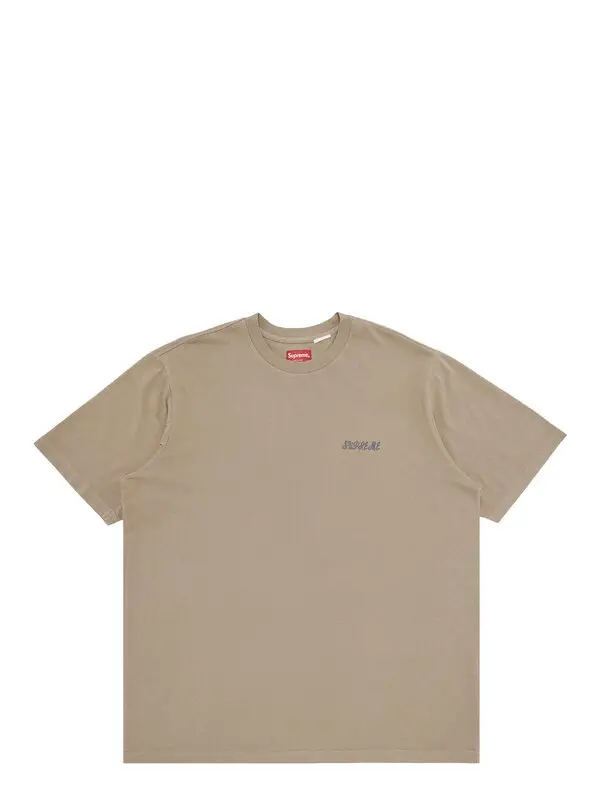 Supreme Washed Script Short-sleeve Top - Tan