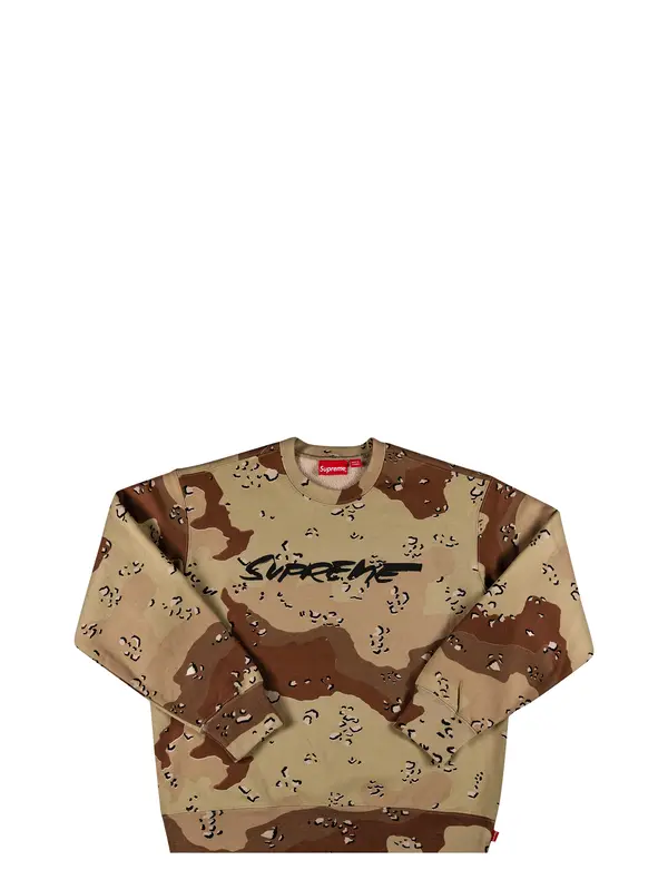 Supreme Futura Logo Crewneck - Brown