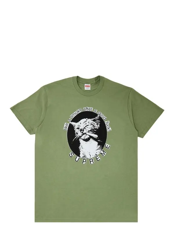 Supreme Smoke Tee 'light Olive - Green