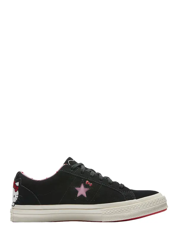CONVERSE X Hello Kitty One Star Suede Low Top Sneakers - Black