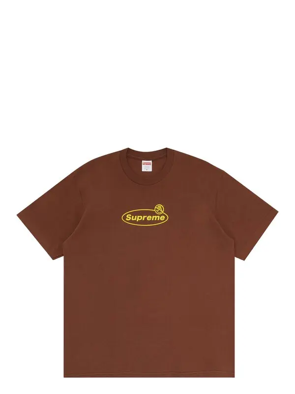 Supreme Warning Tee - Brown