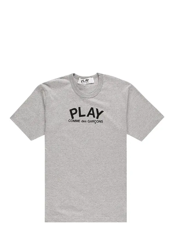 Play Comme Des Garcon Back Logo Heart T-shirt - Grey
