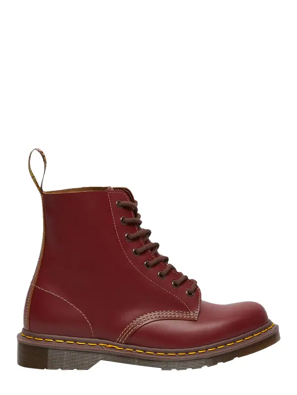 Dr. Martens 1460 Vintage Made In England Lace Up Boots - Red