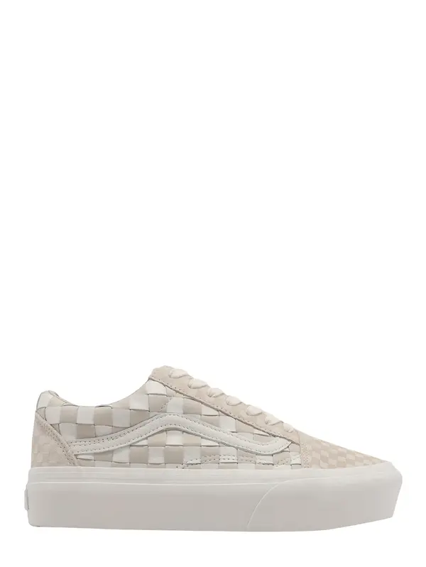 VANS Old Skool Woven Platform Sneakers - White