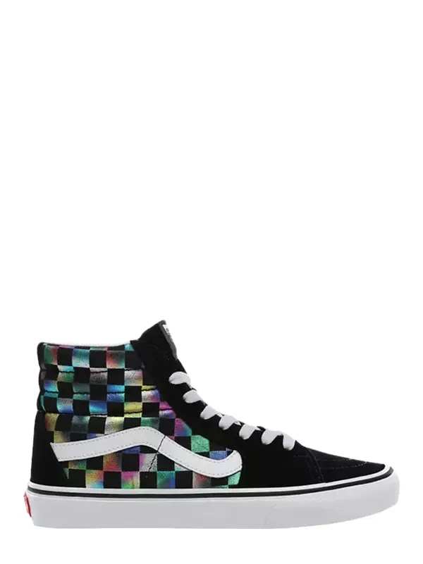 VANS Sk8-hi Iridescent Checkerboard Sneakers - Black