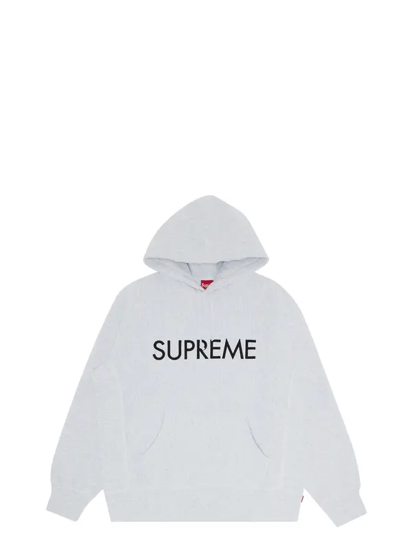 Supreme Capital Hooded Sweatshirt - Grey