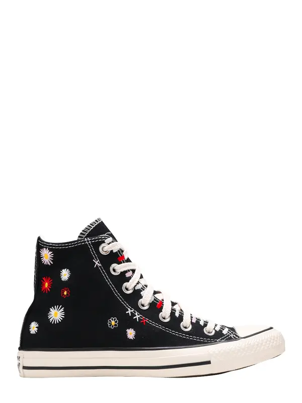CONVERSE Chuck Taylor All Star High 'daisy Embroidery' Sneakers - Black