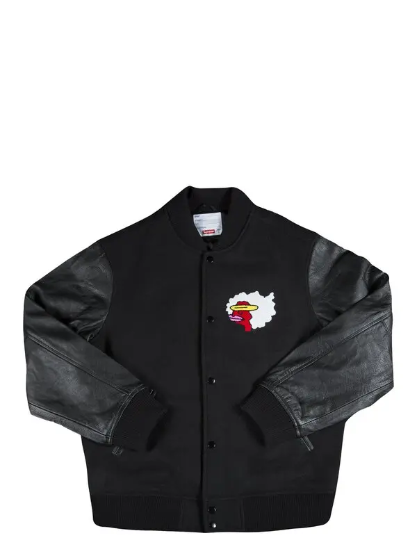 Supreme Gonz Ramm Varsity Jacket - Black
