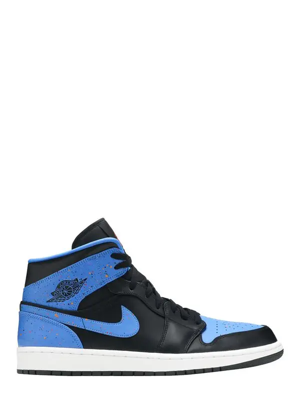 JORDAN 1 Mid 'royal Splatter' Sneaker - Black