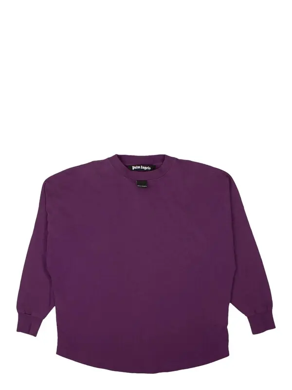 Palm Angels Blurry Logo Over Tee /black - Purple