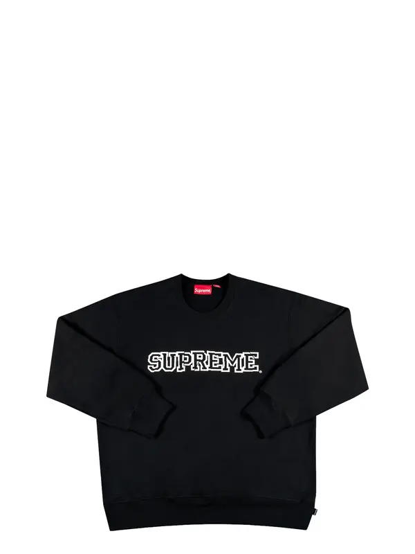Supreme Shattered Logo Crewneck - Black