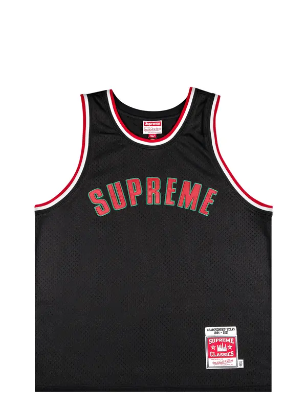 Supreme X Mitchell And Ness Basketball Jersey - Black