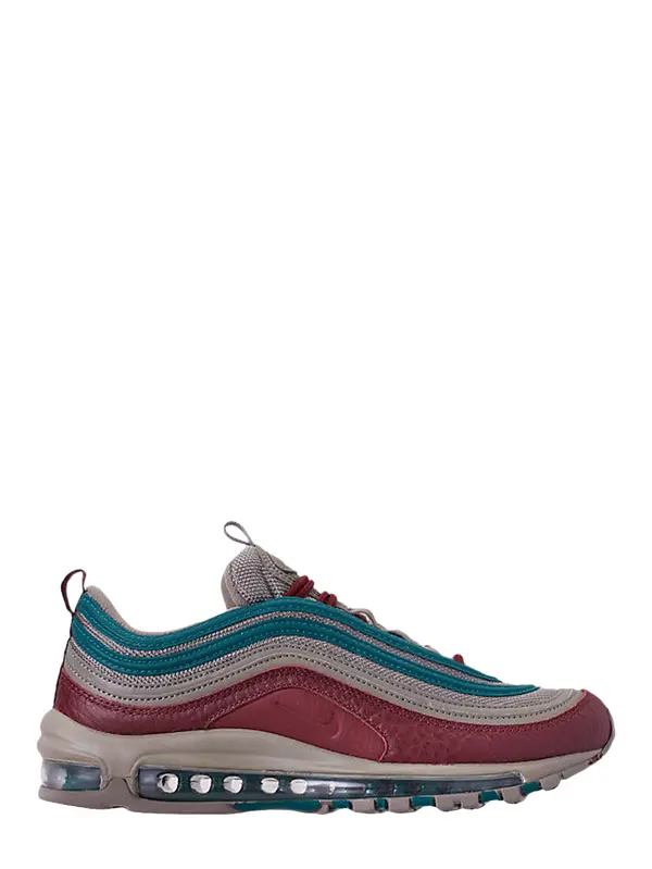 Nike Air Max 97 Se Tumbled Leather Sneakers - Red