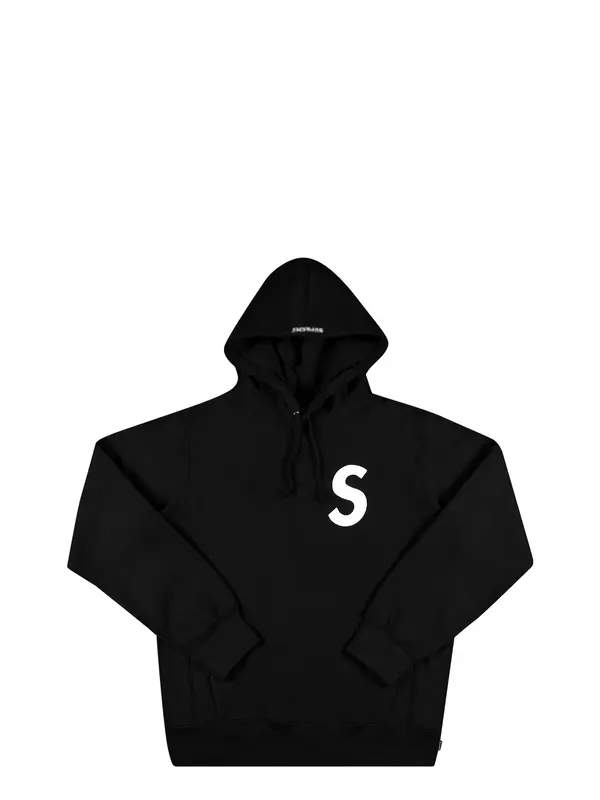 Supreme Logo Hooded Sweatshirt - Black