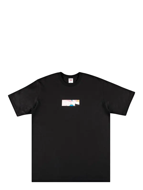 Supreme X Emilio Pucci Box Logo Tee /dusty Pink - Black