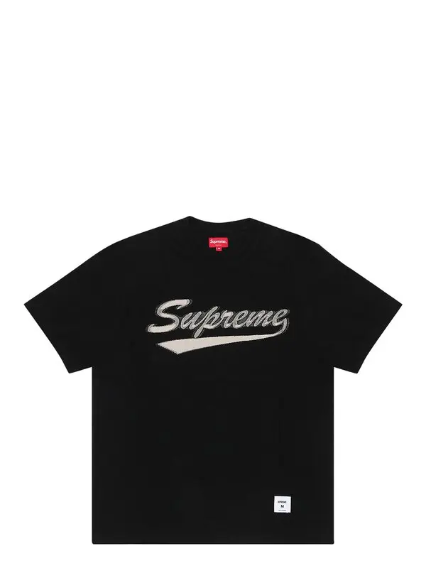 Supreme Intarsia Script Short-sleeve Top - Red