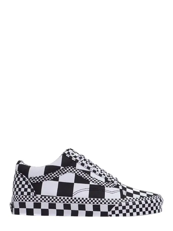VANS Old Skool Checkerboard Sneakers - Black