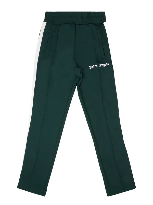 Palm Angels Classic Track Pants /white - Green