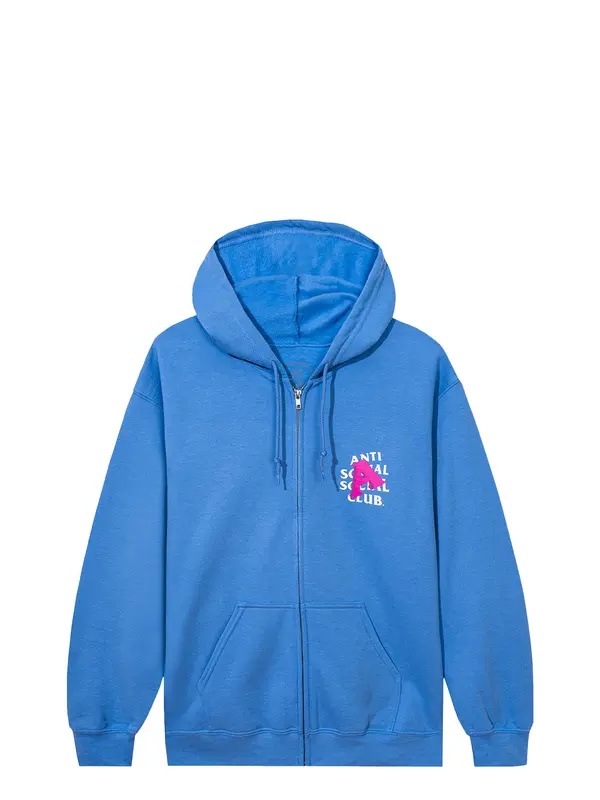 ANTI SOCIAL SOCIAL CLUB A Is For Zip Hoodie - Blue