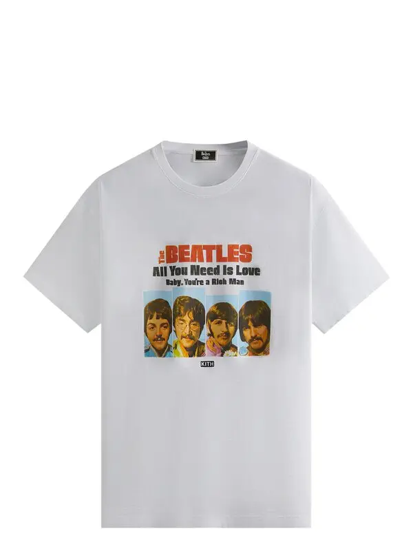Kith For The Beatles All You Need Is Love V Tee - White