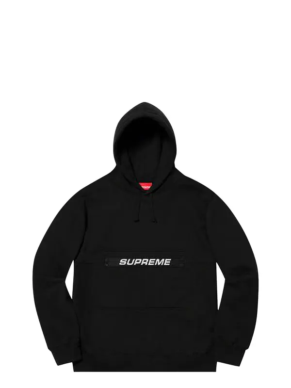 Supreme Zip Pouch Hooded Sweatshirt - Black