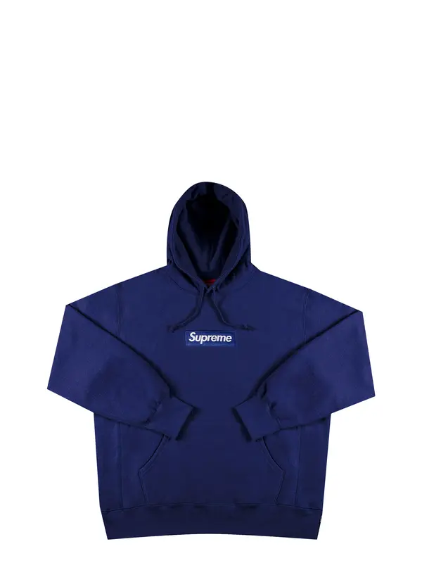 Supreme Box Logo Hooded Sweatshirt - Blue