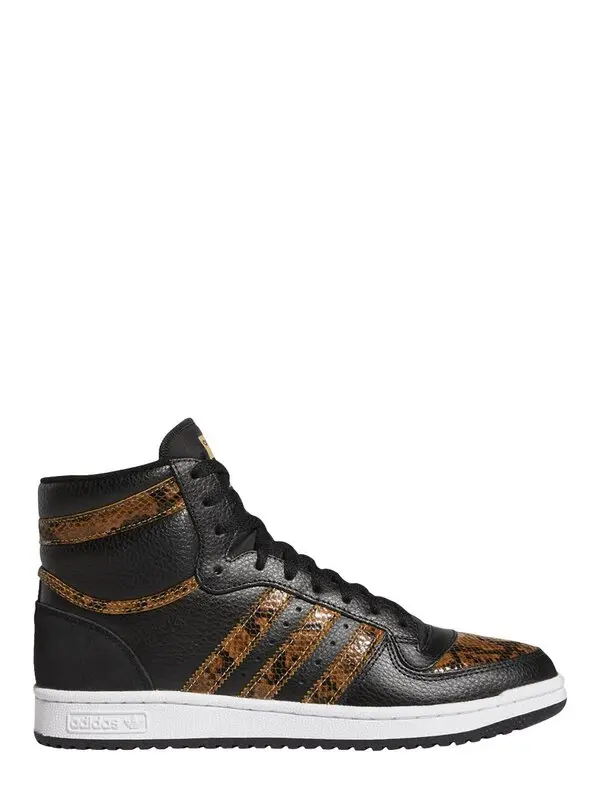 Adidas Top Ten Rb Snakeskin High-top Sneakers - Black