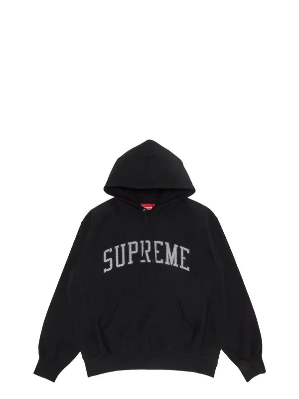 Supreme Glitter Arc Hooded Sweatshirt - Black