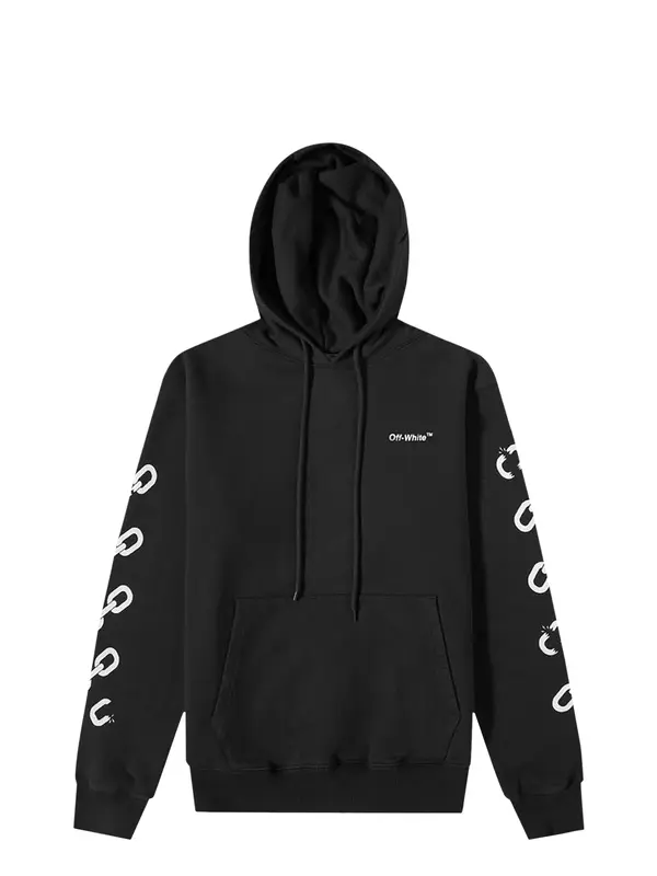 Off-White Chain Arrow Slim Hoodie - Black
