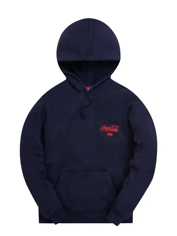 Kith X Coca-cola Ribbon Logo Hoodie - Blue
