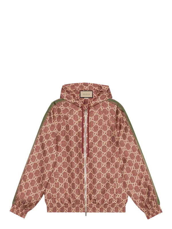 Gucci Logo Silk Jacket - Red
