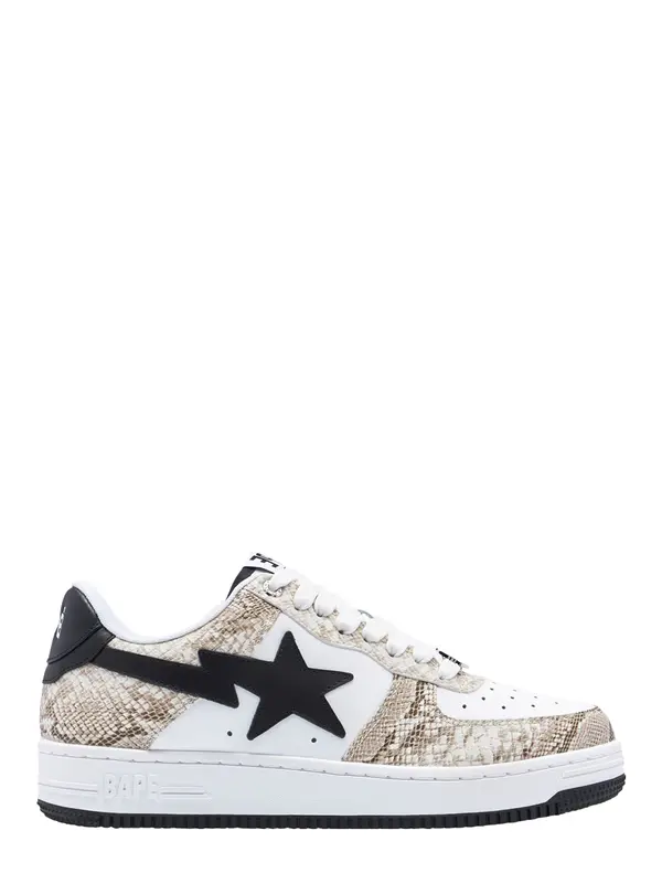 BAPE Bapesta 'beige Snakeskin' Sneakers - Cream